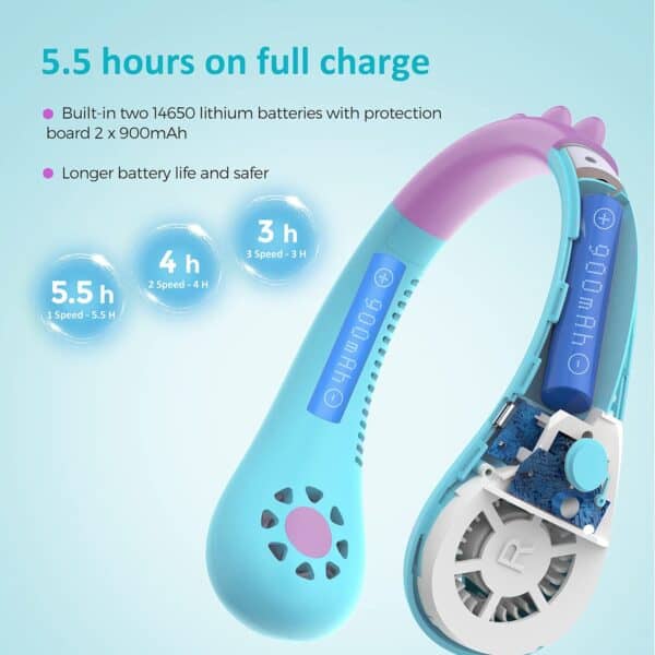 Batteries for Neck Fans - Charging Time and Battery Life