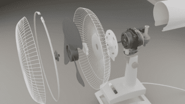 What is an oscillating (rotating) fan and how does it work?