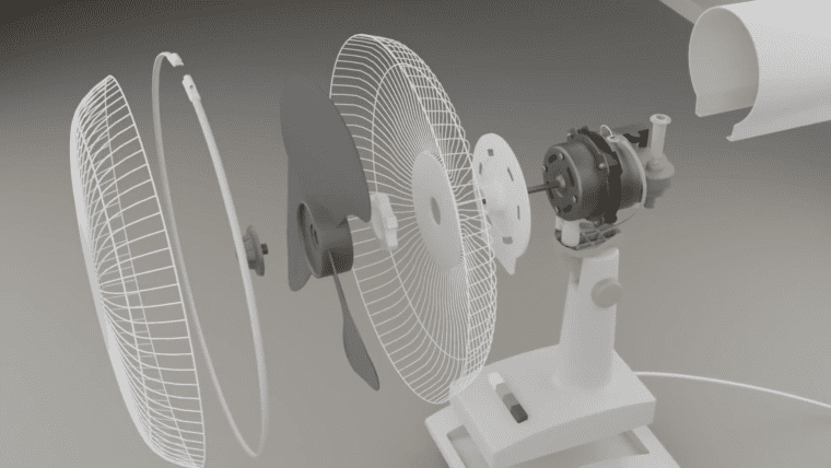 What is an oscillating (rotating) fan and how does it work?