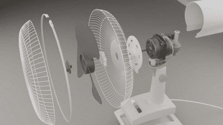What is an oscillating (rotating) fan and how does it work?