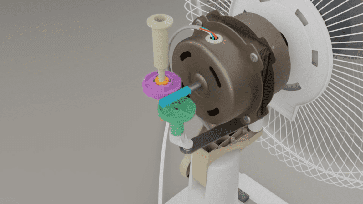 What is an oscillating (rotating) fan and how does it work?