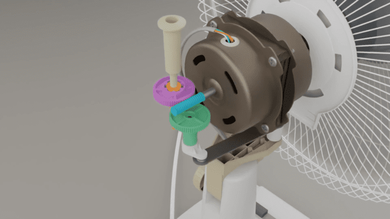 What is an oscillating (rotating) fan and how does it work?