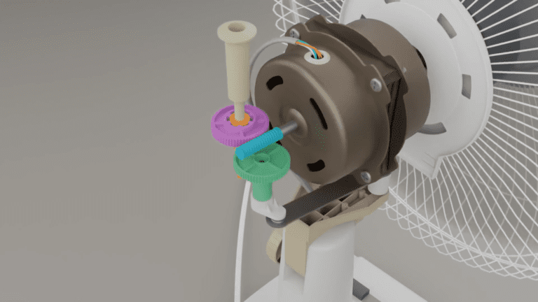 What is an oscillating (rotating) fan and how does it work?