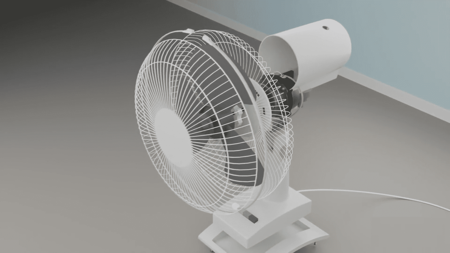 What is an oscillating (rotating) fan and how does it work?