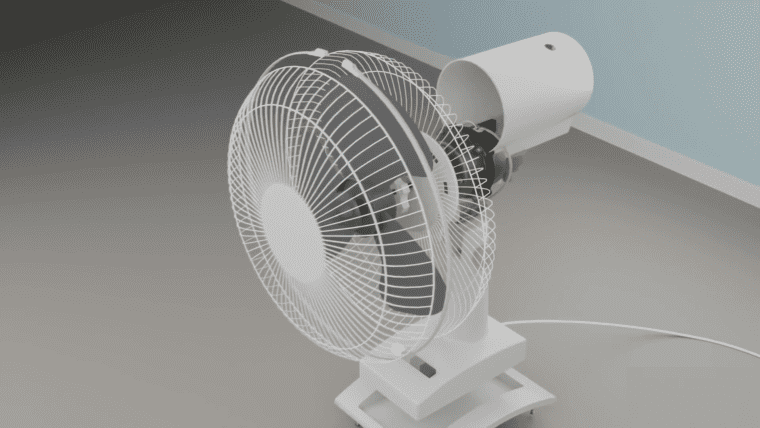 What is an oscillating (rotating) fan and how does it work?