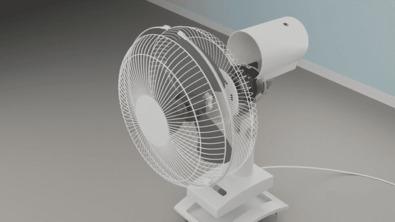 What is an oscillating (rotating) fan and how does it work?
