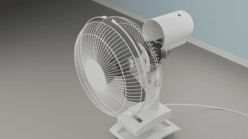 What is an oscillating (rotating) fan and how does it work?