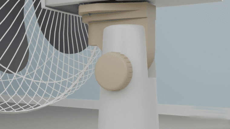 What is an oscillating (rotating) fan and how does it work?