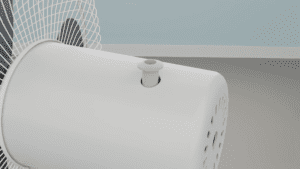 What is an oscillating (rotating) fan and how does it work?