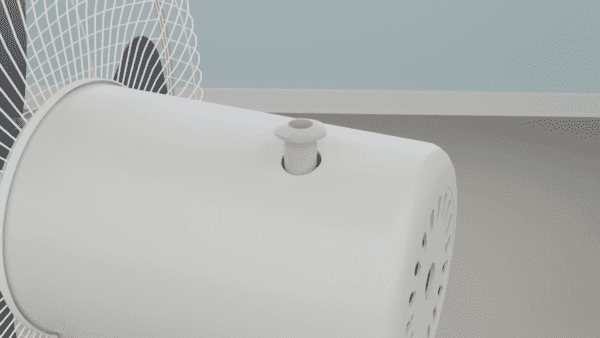 What is an oscillating (rotating) fan and how does it work?