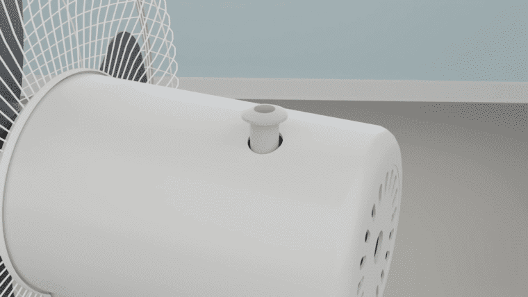 What is an oscillating (rotating) fan and how does it work?