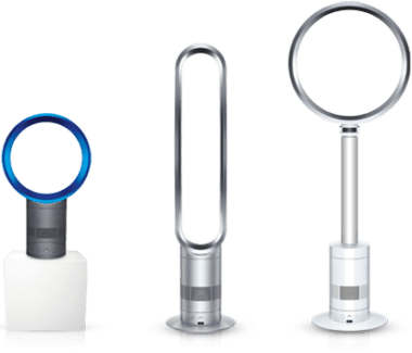 Who invented the bladeless fan and how does it work?